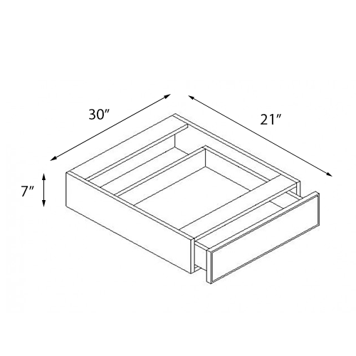 Affordable Refined Modern Slate Shaker Vanity Knee Drawer