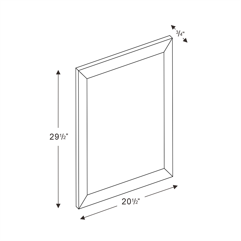 Affordable Sovereign Onyx Black Shaker Base False Door