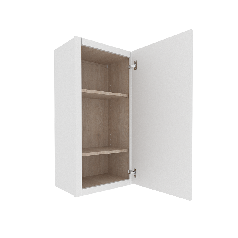 Affordable Ethereal White Micro Shaker Wall Cabinet with 1 Door