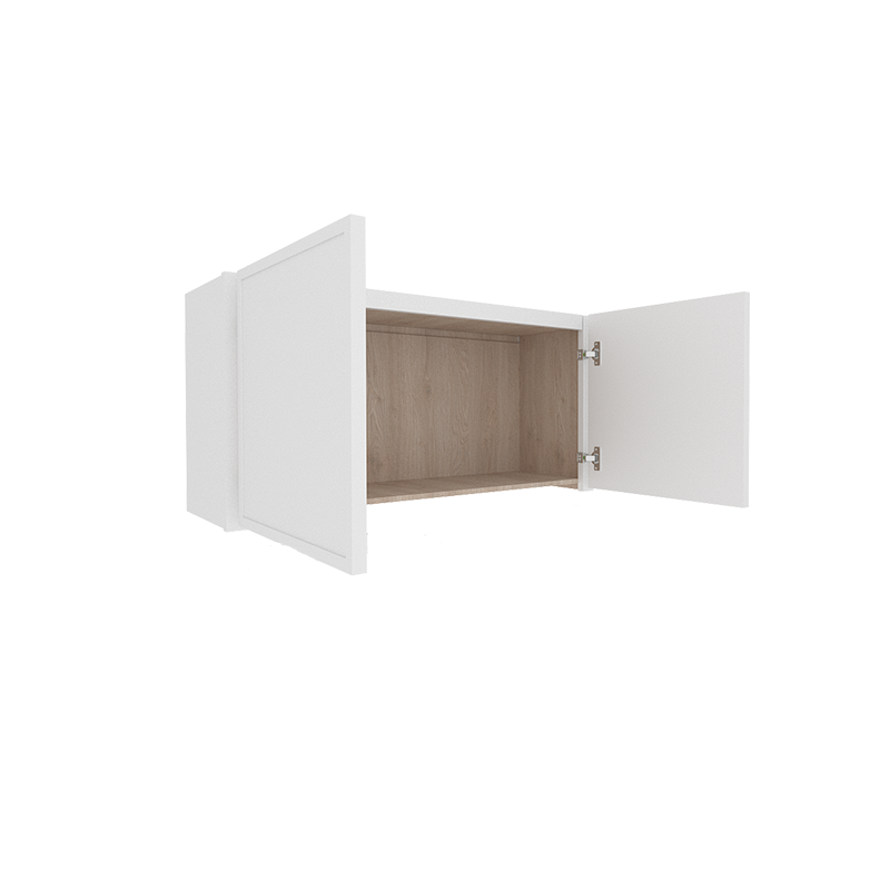Affordable Ethereal White Micro Shaker Wall Cabinet with 2 Doors