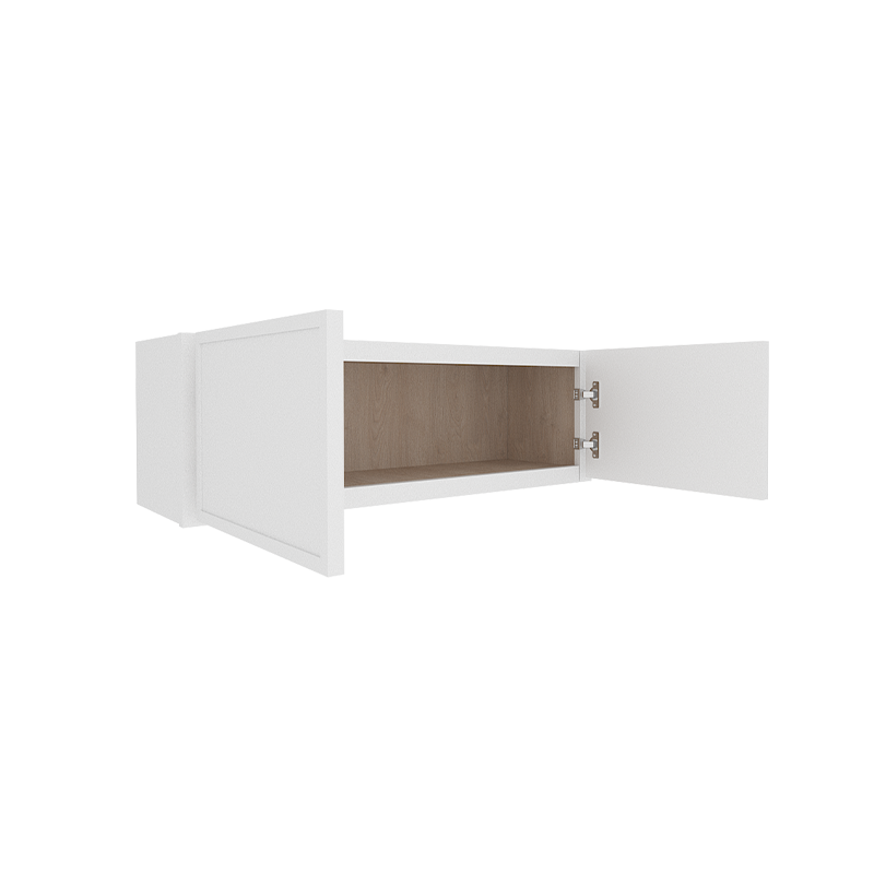 Affordable Ethereal White Micro Shaker Wall Cabinet with 1 Door