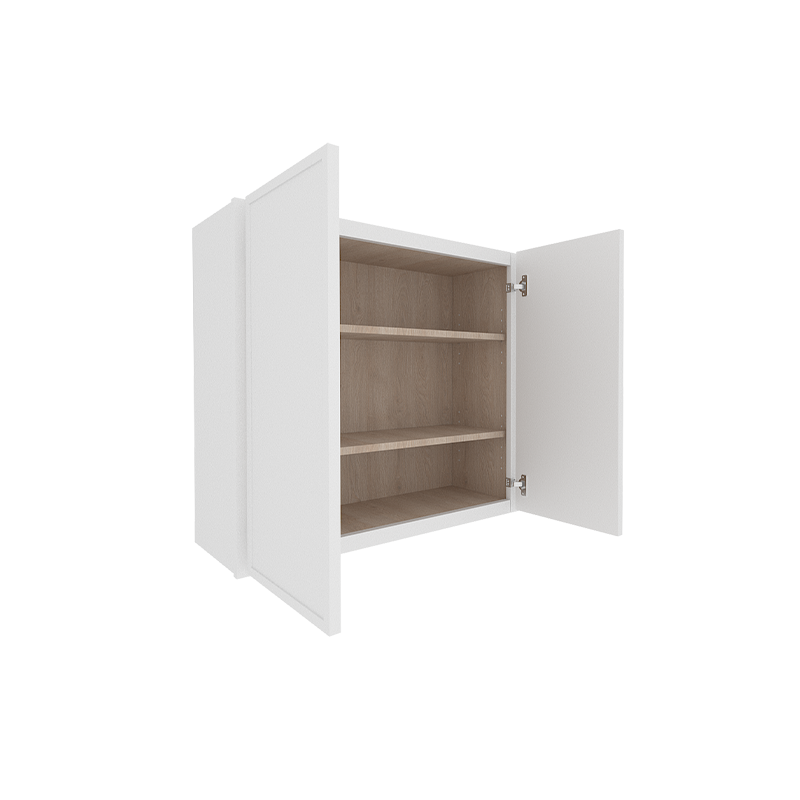 Affordable Ethereal White Micro Shaker Wall Cabinet with 2 Doors