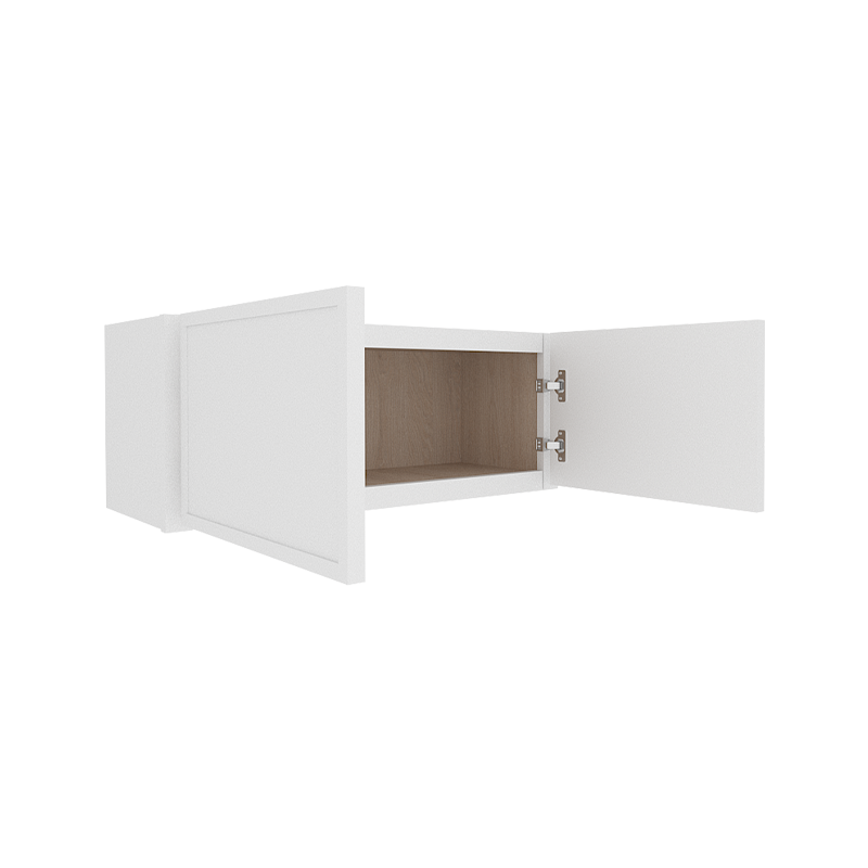 Affordable Ethereal White Micro Shaker Wall Cabinet with 2 Doors
