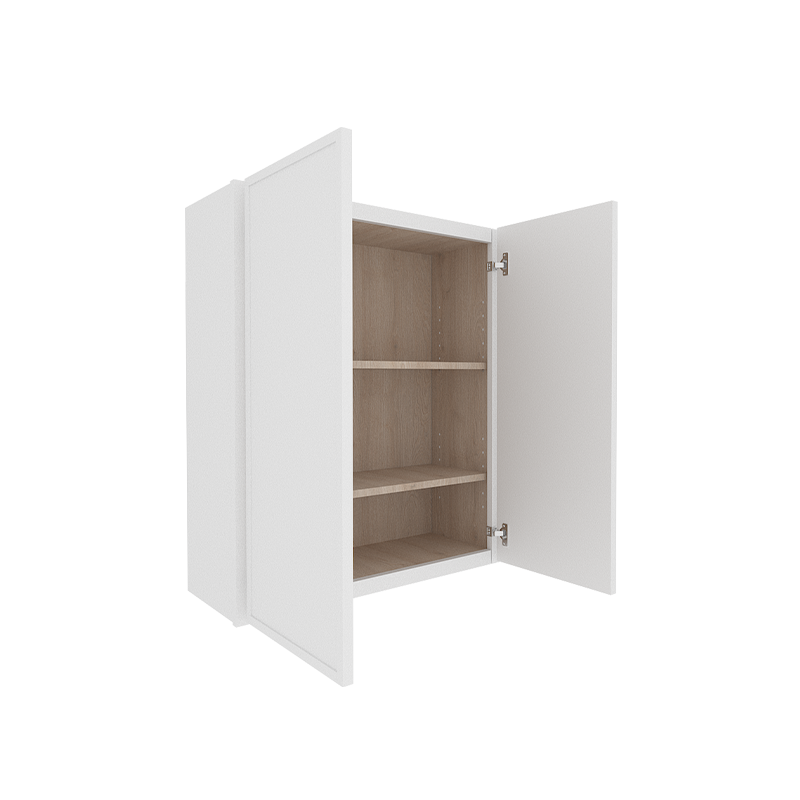 Affordable Ethereal White Micro Shaker Wall Cabinet with 2 Doors