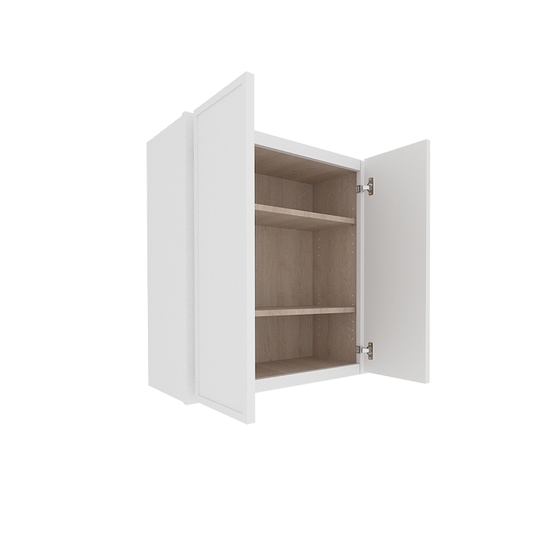 Affordable Ethereal White Micro Shaker Wall Cabinet with 2 Doors