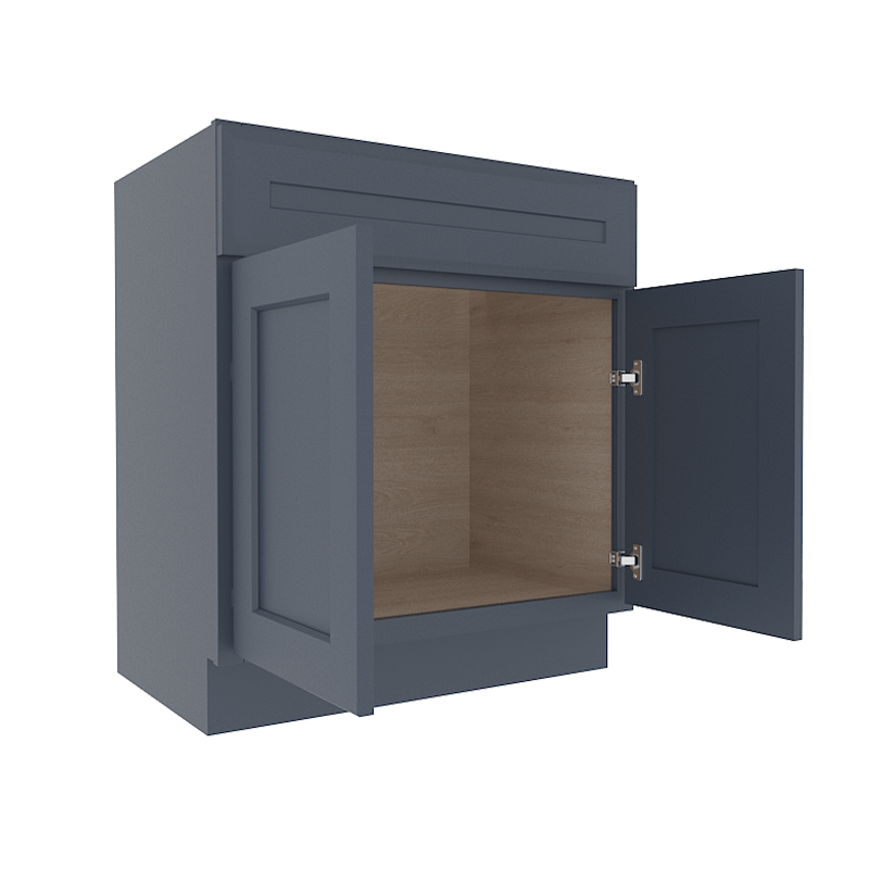 Affordable Imperial Midnight Blue Shaker Vanity Sink Base Cabinet with ...