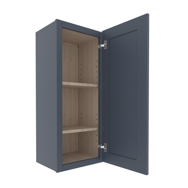 Affordable Imperial Midnight Blue Shaker Wall Cabinet with 1 Door
