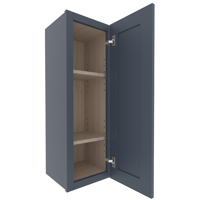 Affordable Imperial Midnight Blue Shaker Wall Cabinet with 1 Door