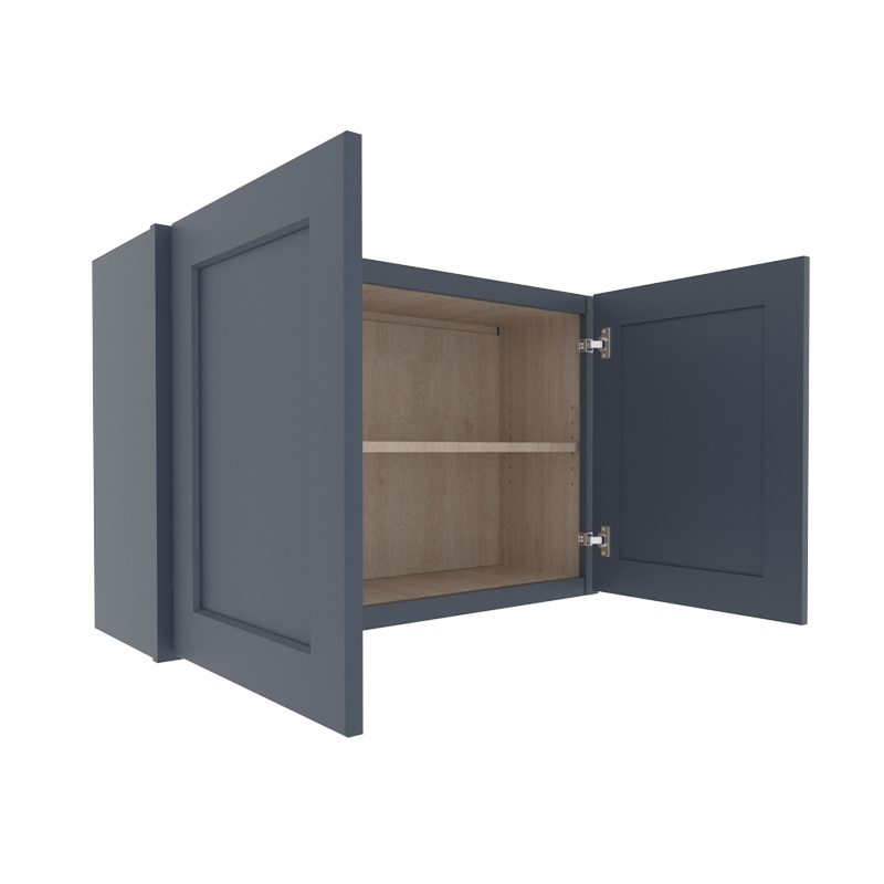 Affordable Imperial Midnight Blue Shaker Wall Cabinet with 2 Doors