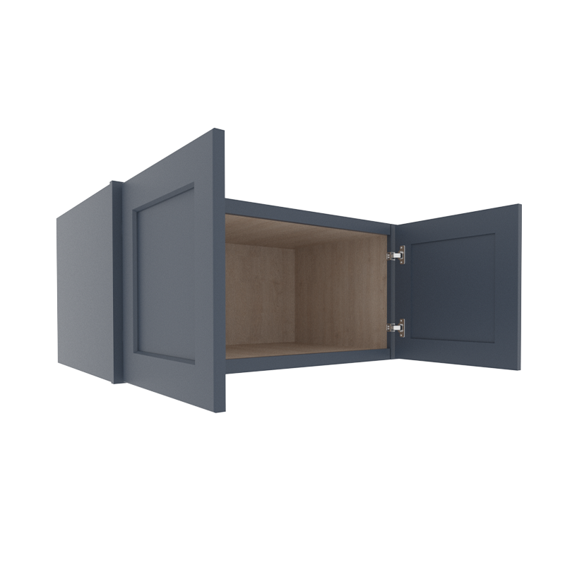 Affordable Imperial Midnight Blue Shaker Wall Fridge Cabinet with 2 Doors