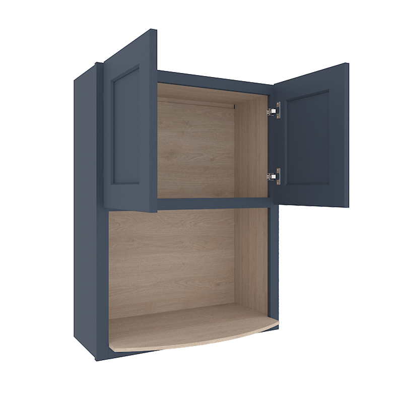 Affordable Imperial Midnight Blue Shaker Wall Microwave Cabinet