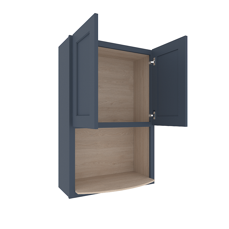 Affordable Imperial Midnight Blue Shaker Wall Microwave Cabinet