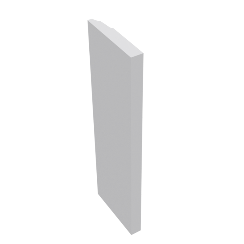 Affordable Opulent White Shaker Base Molding