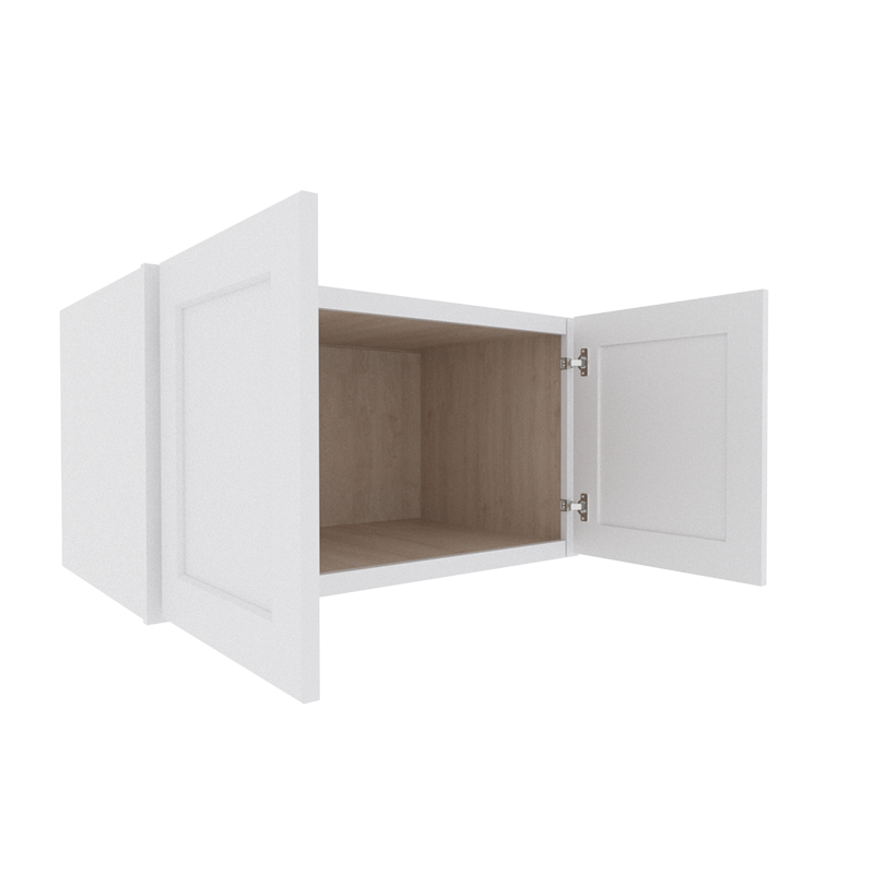 Affordable Opulent White Shaker Wall Fridge Cabinet with 2 Doors