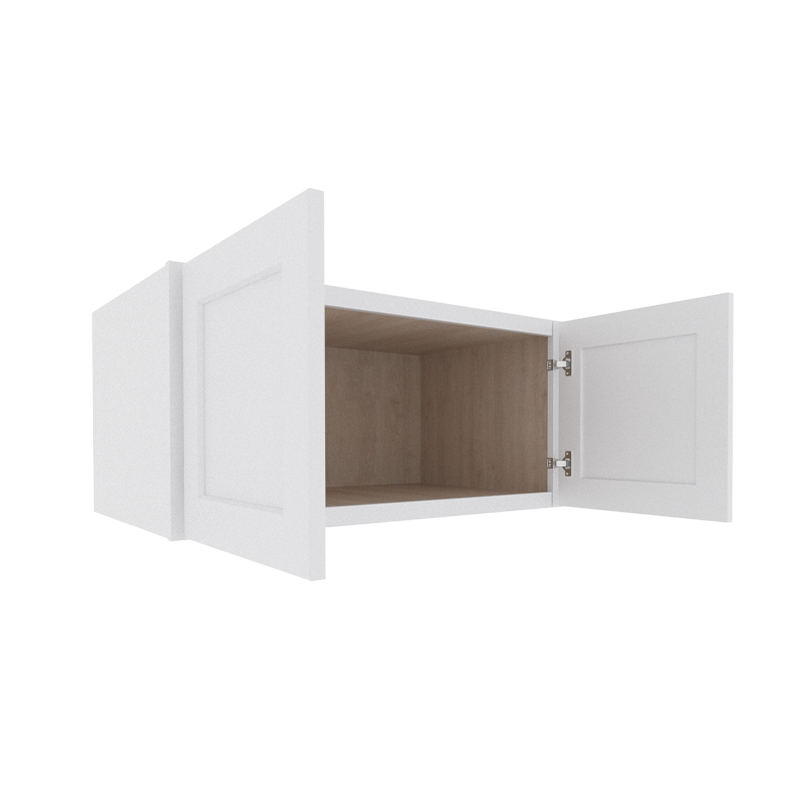 Affordable Opulent White Shaker Wall Fridge Cabinet with 2 Doors