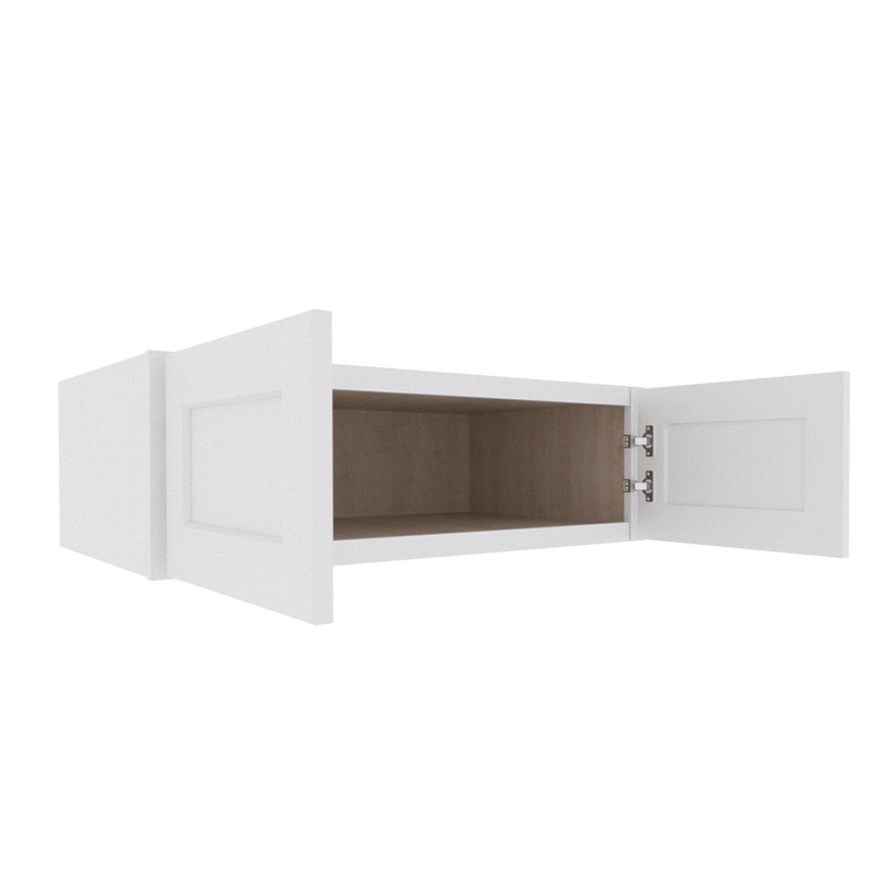 Affordable Opulent White Shaker Wall Fridge Cabinet with 2 Doors