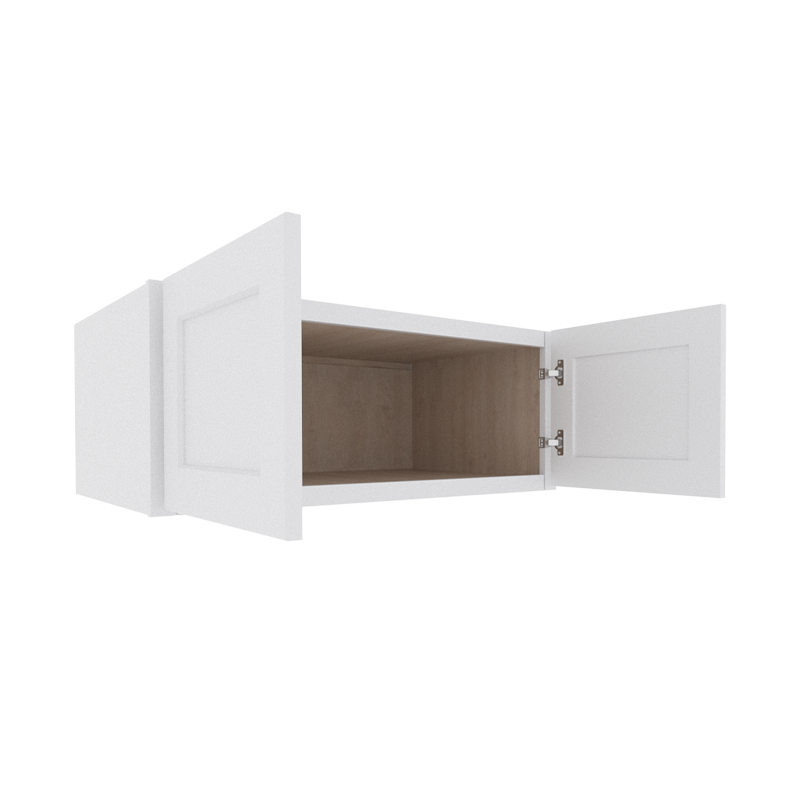 Affordable Opulent White Shaker Wall Fridge Cabinet with 2 Doors