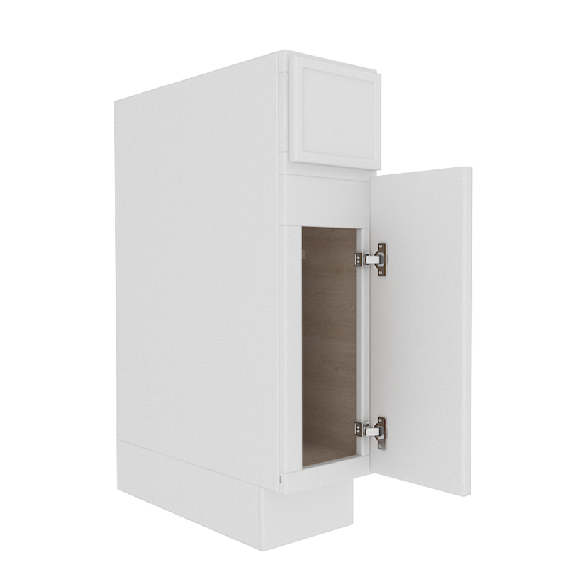 Affordable Ethereal White Micro Shaker Base Cabinet with 1 Door